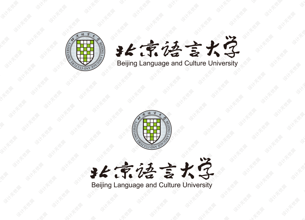 北京语言大学校徽logo矢量标志素材 - 设计无忧网